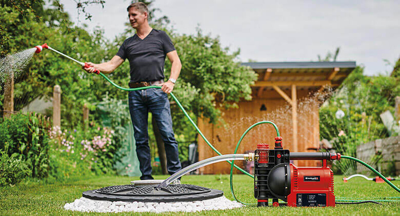 Efficient water supply with (automatic) domestic waterworks | Einhell.fr